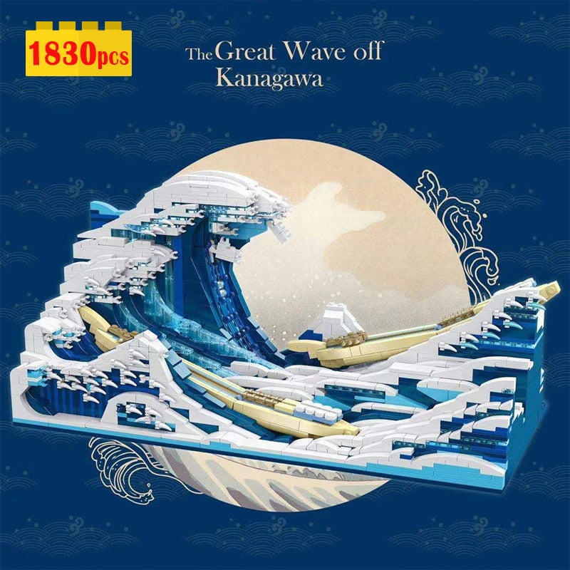 The Great Wave off Kanagawa Lego Set – PAP Art Store
